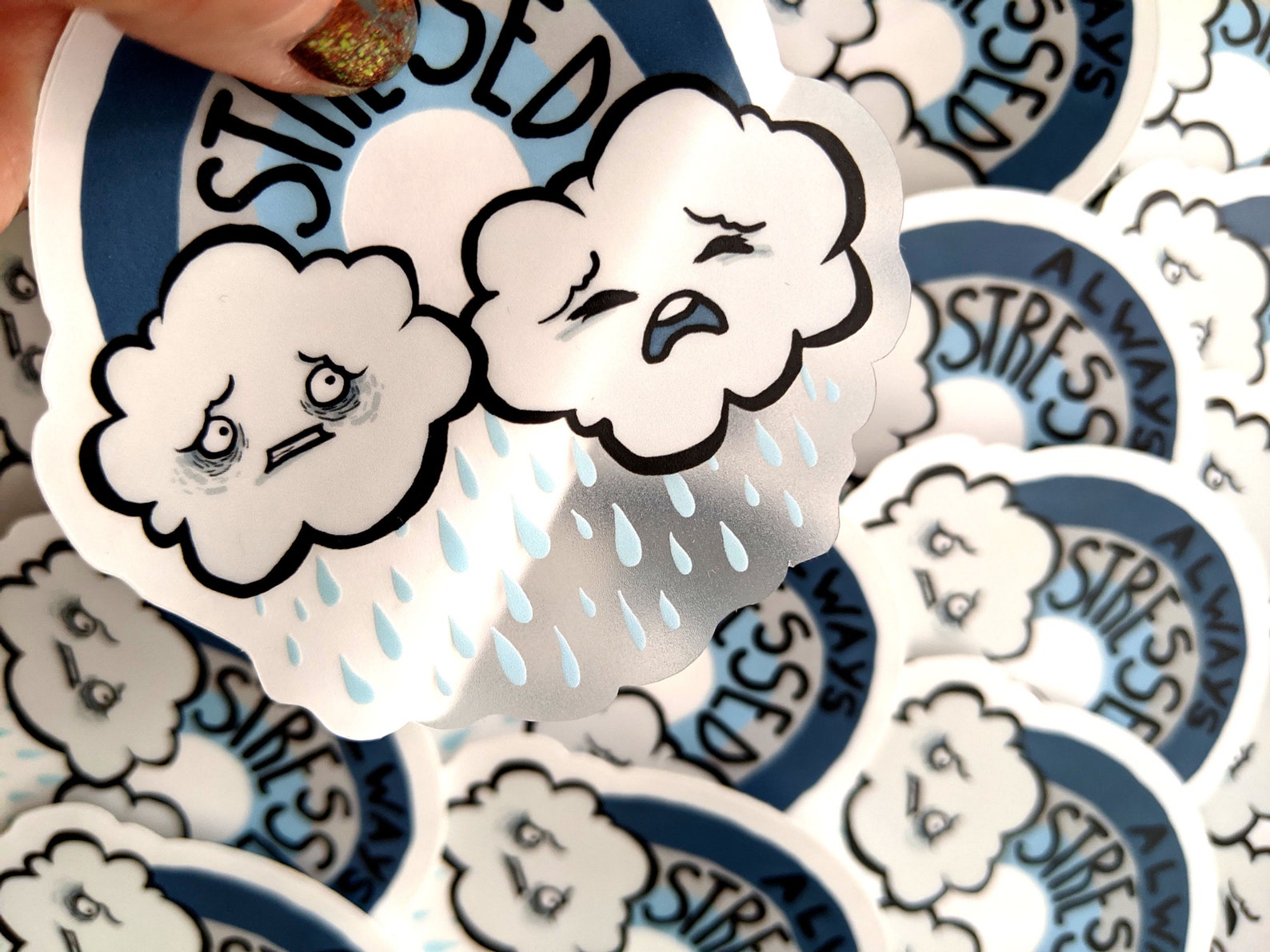 Sticker: Always Stressed - Etsy