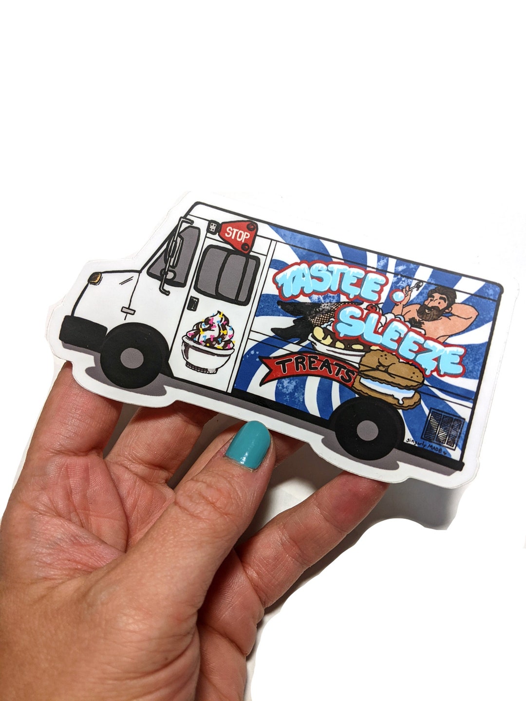 Tastee Sleeze Big Sticker - Etsy