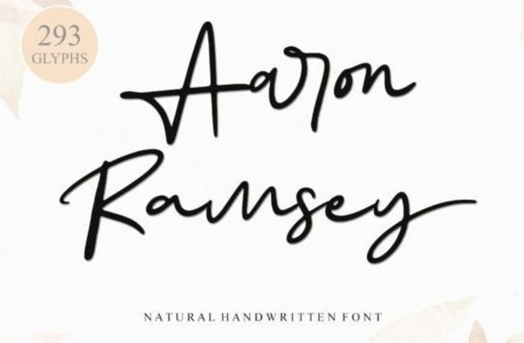 Aaron Ramsey Font, Luxury Font, Cricut Font, Casual Font, Modern Font ...