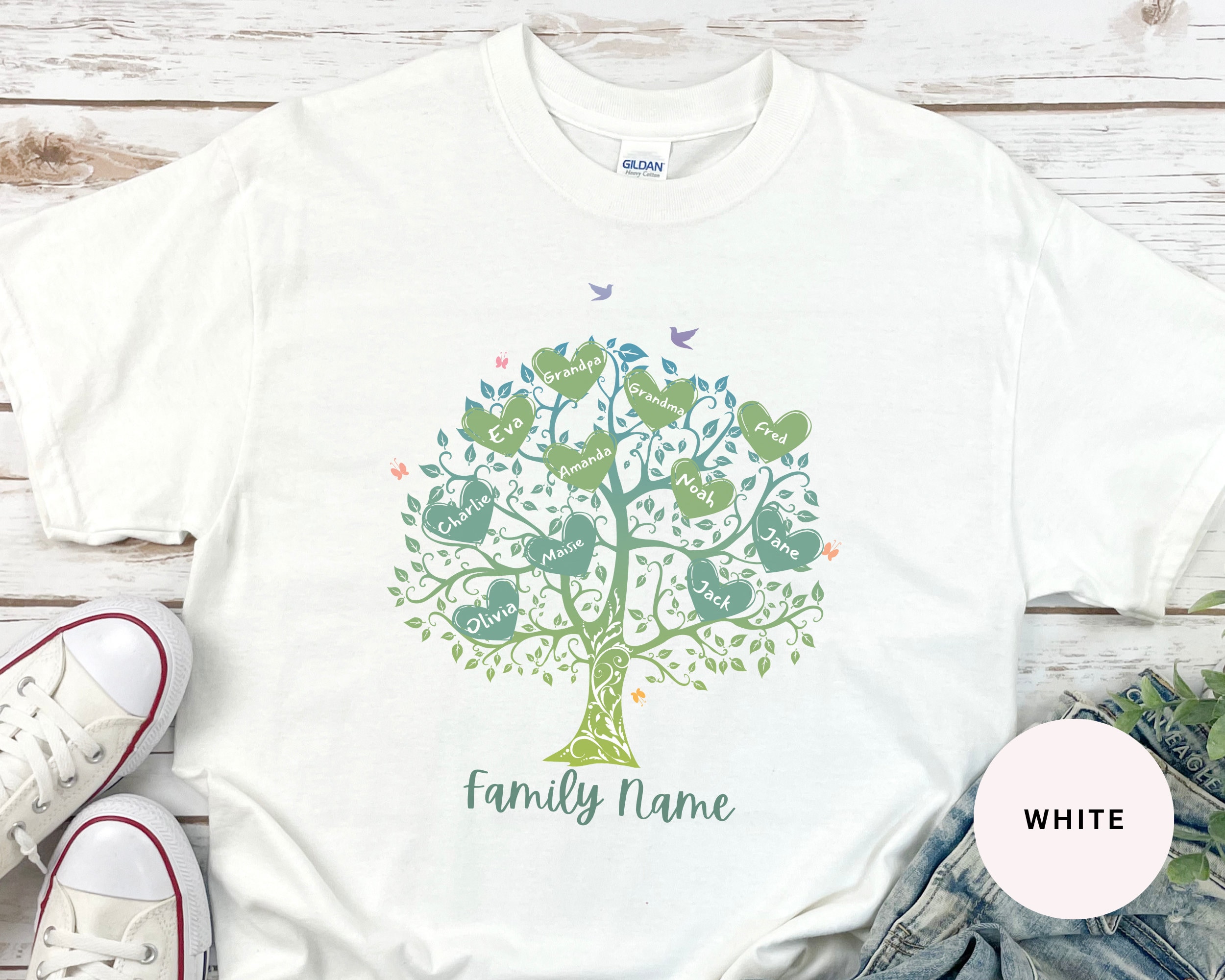 Family Tree Custom Shirt for Family Reunion Personalized T-shirt for ...