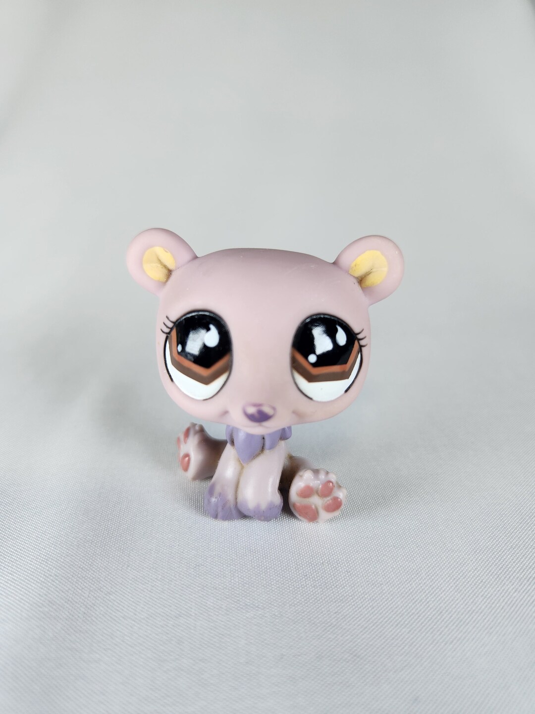 Littlest Petshop LPS Polar Bear Purple 677 - Etsy