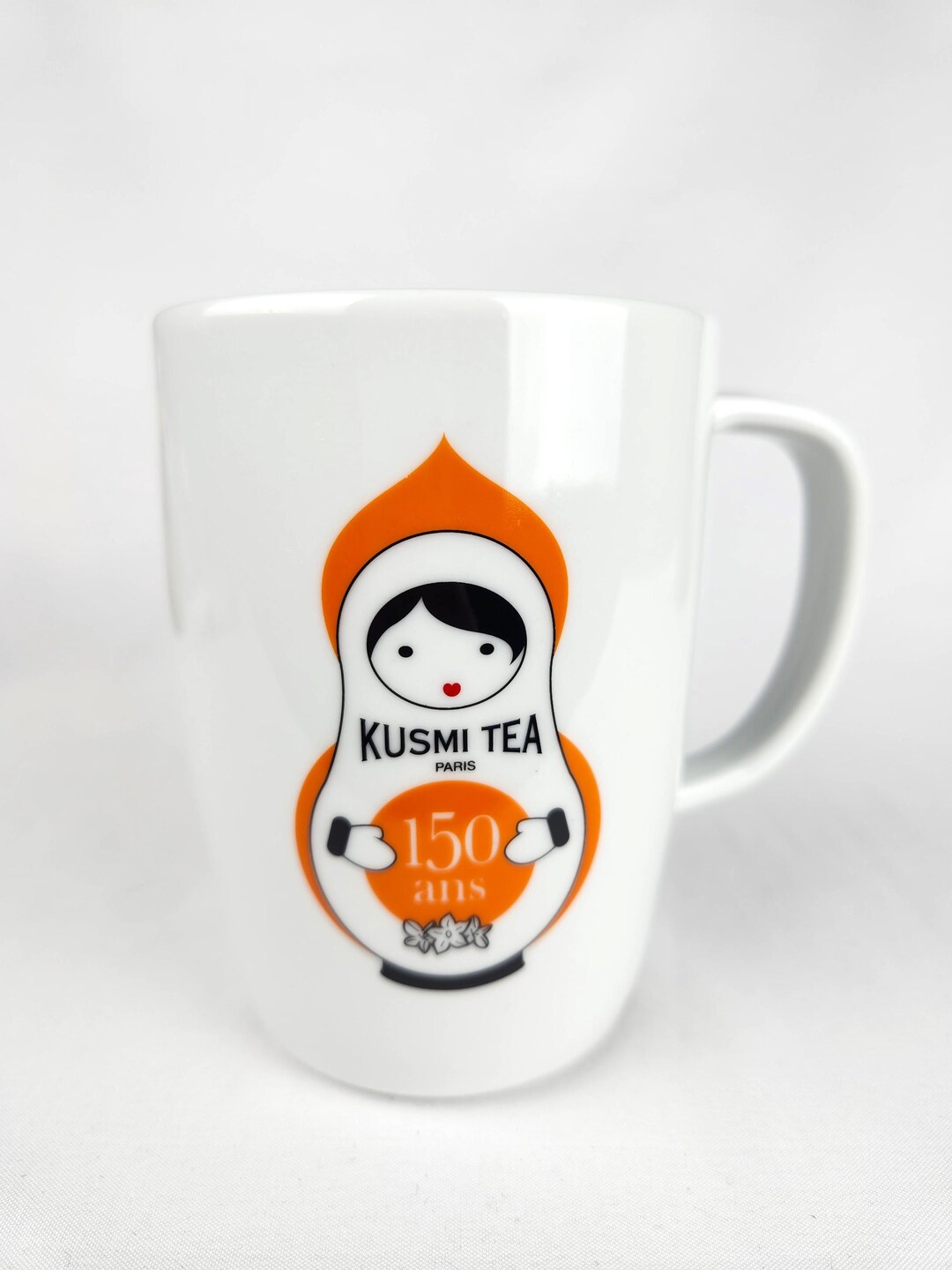 White and Orange Kusmi Tea 150 Years Collector Mug - Etsy