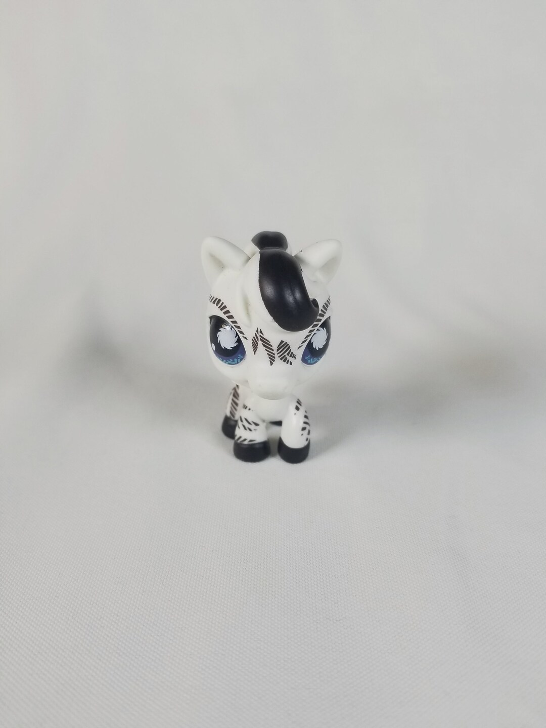 Littlest Petshop LPS Black and White Zebra With Blue Eyes 903 - Etsy
