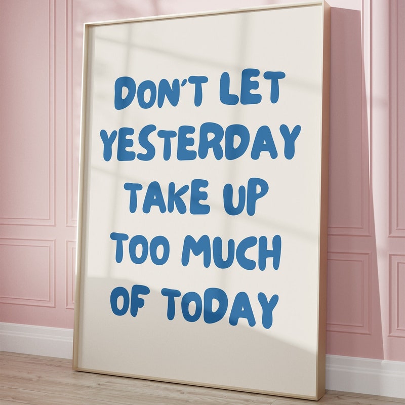 Blue Typography - Etsy