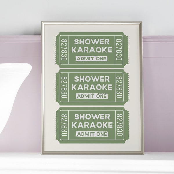 Funny Green Bathroom Print - Etsy