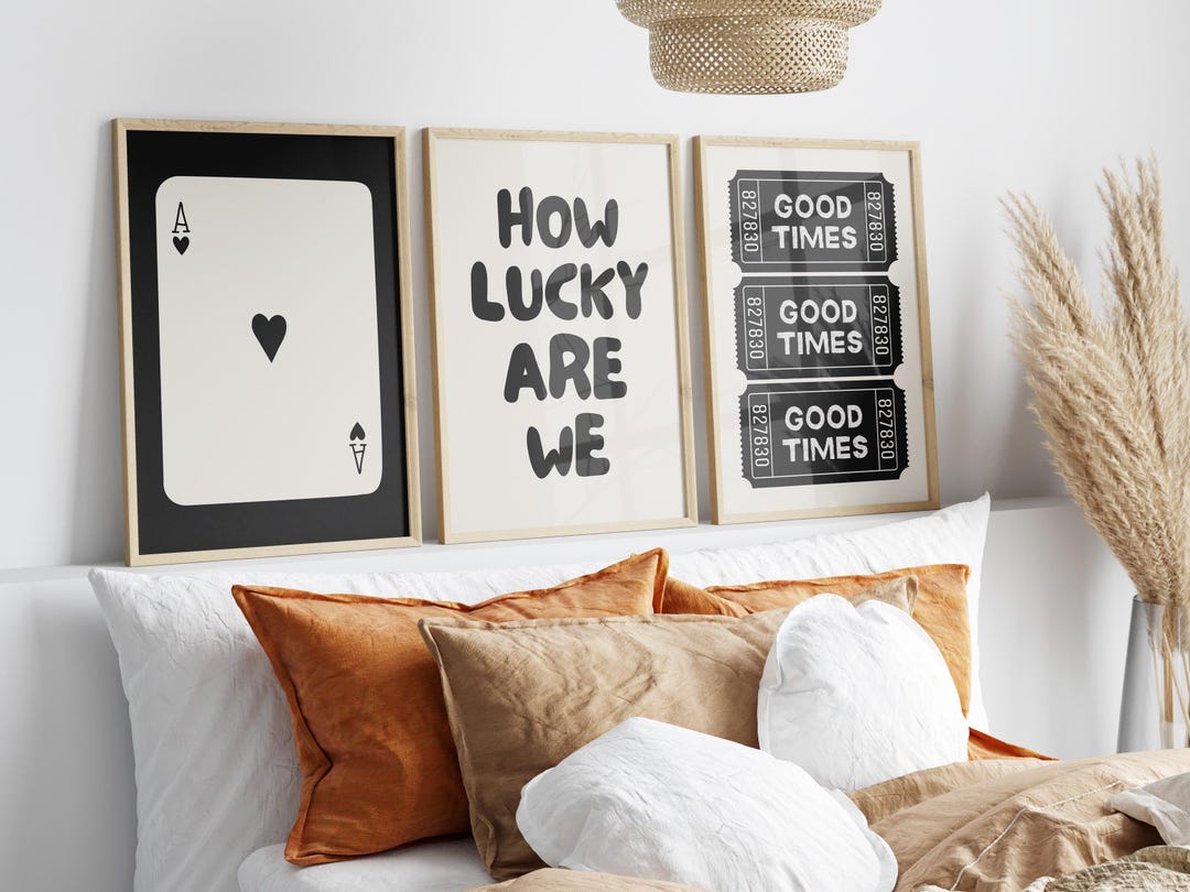 Retro Ace of Hearts, Good Times Print Gallery Set (digital Download) - Etsy