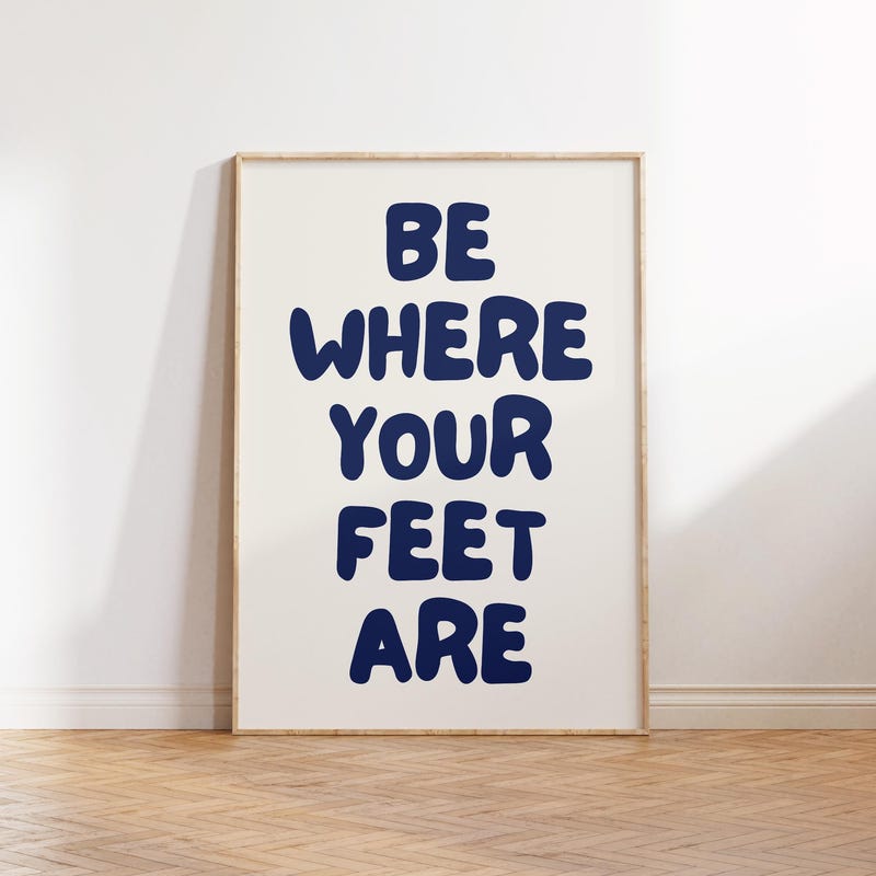 Blue Quote Digital Print - Etsy