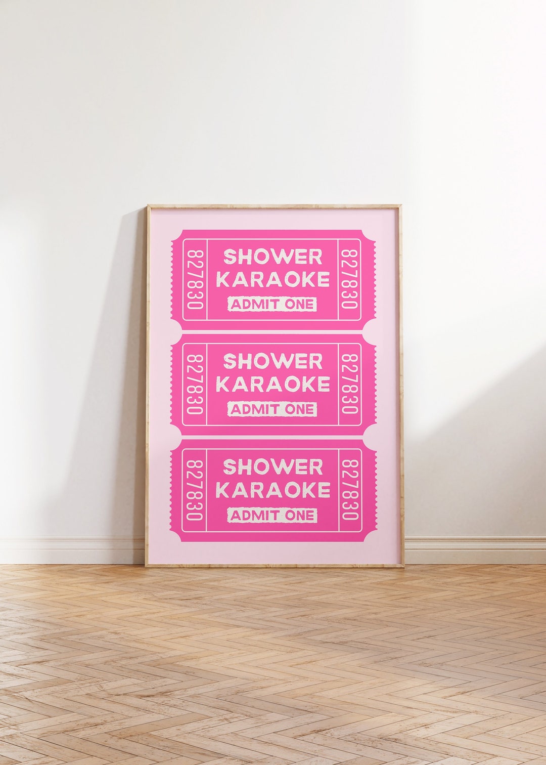 Shower Karaoke Ticket Print: Retro Bathroom Art (digital Download) - Etsy