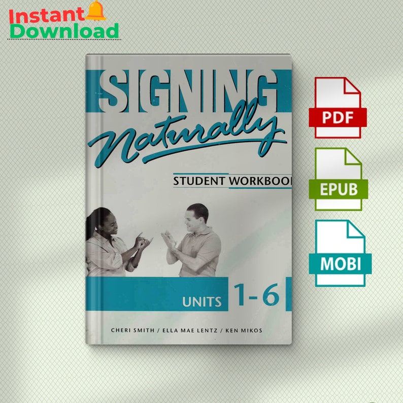 Signing Naturally: Student Workbook Units 1-6 (BOOK ONLY) - Etsy
