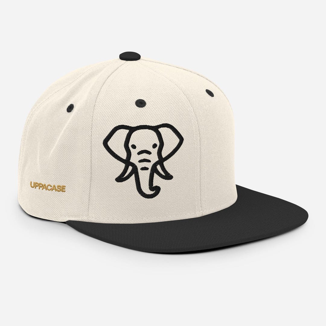 Animal Lovers ELEPHANT Snapback Hat , BIG FIVE Collectible Safari Hat ...