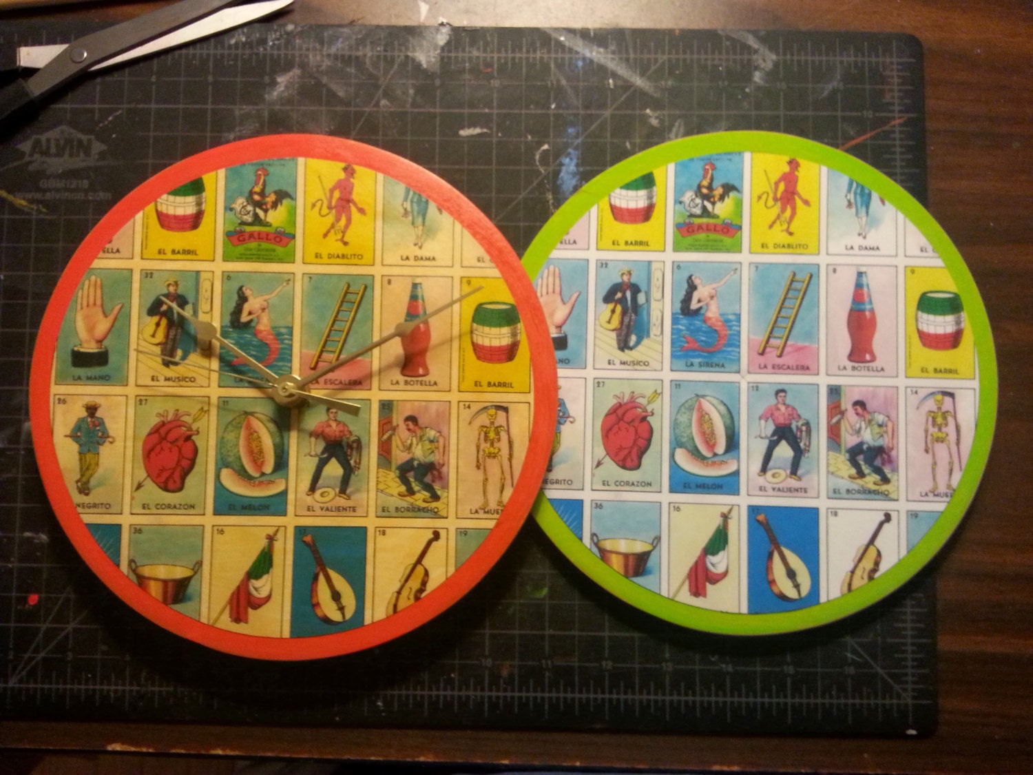 Loteria Wall Clock | Etsy