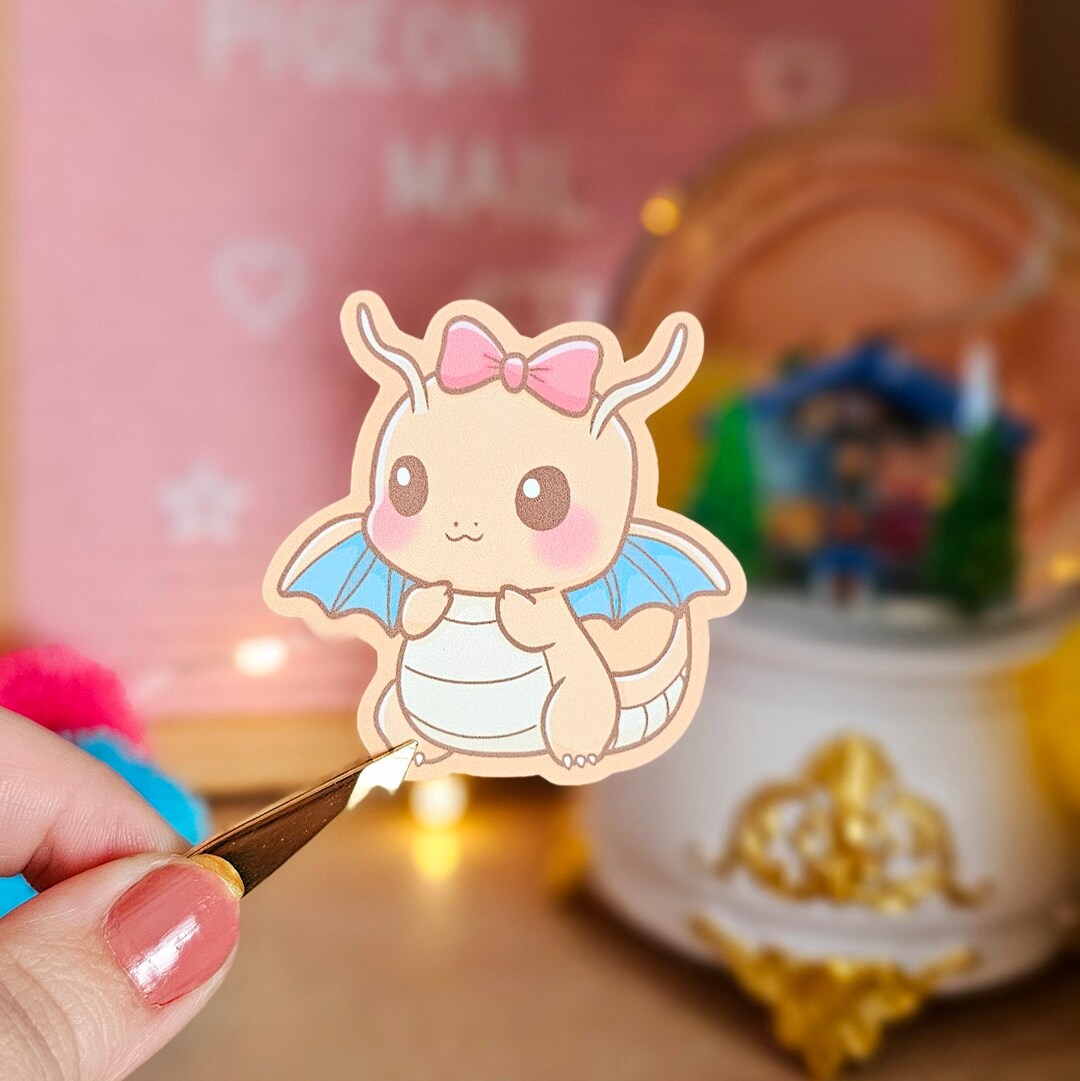 Pokemon Sticker Dragonite Sticker Dragonite Art Pokemon Art Anime ...