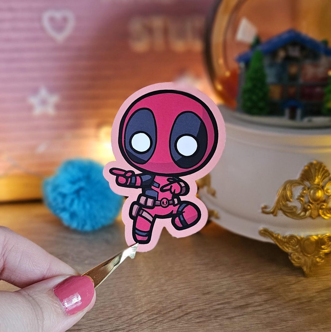 Deadpool Sticker Deadpool Art Cute Deadpool Funny Sticker Movie Sticker ...