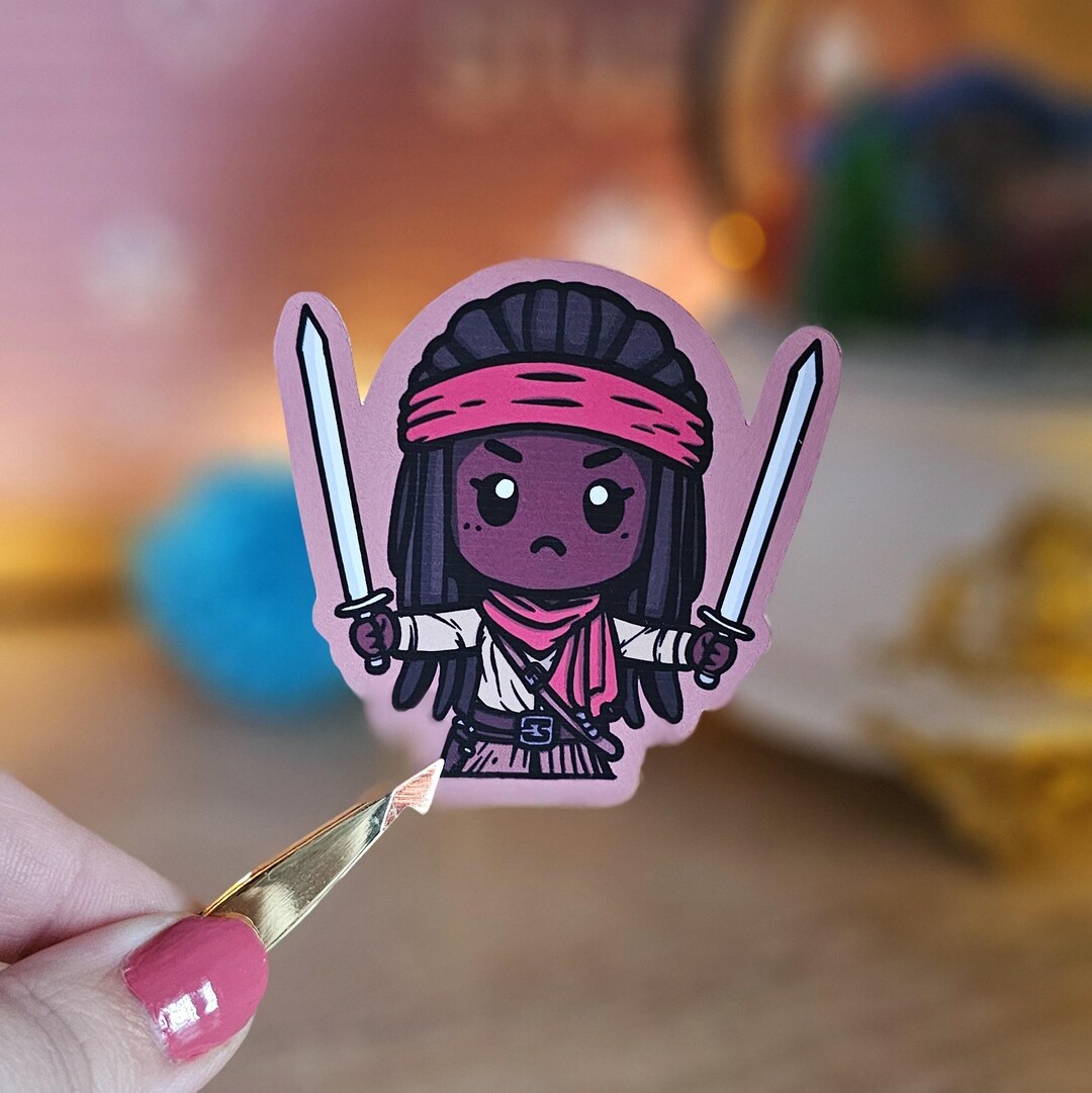 Michonne Sticker - Michonne Art - TWD Sticker - TWD Art - the Walking ...