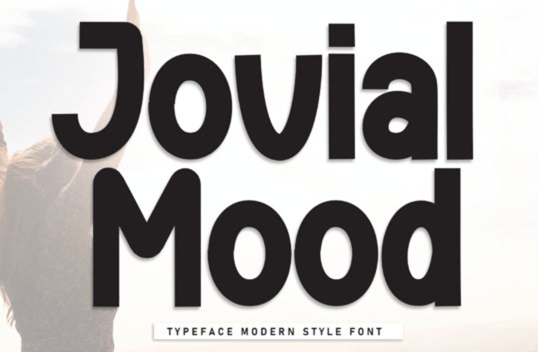Jovial Mood Font, Handwritten Font, Cricut Font, Casual Font, Modern ...