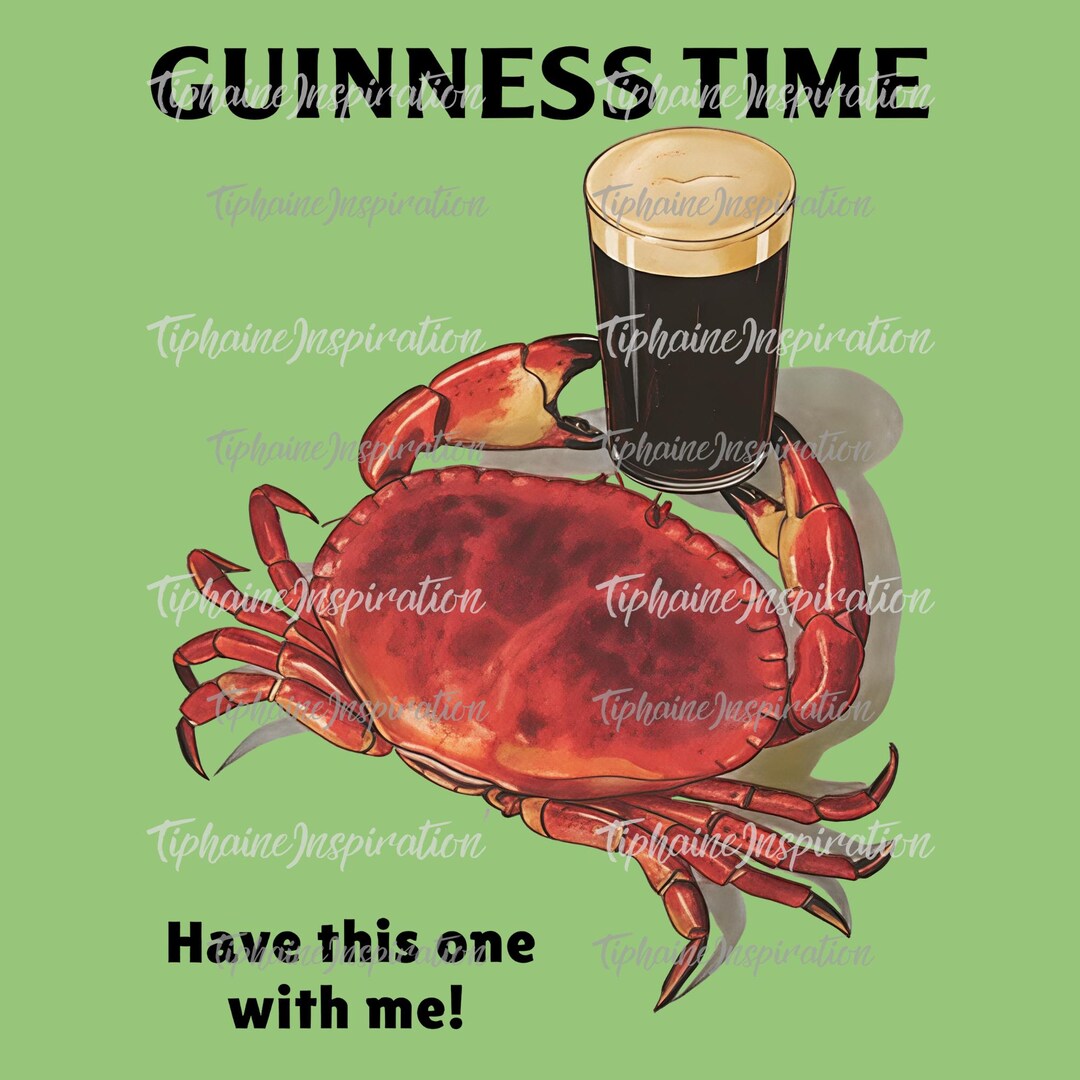 Guinness Crab Png, Vintage 90s Crab Dunk Tank Png, Funny Seafood Png ...