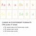 Colorful Alphabet Flashcards Printable PDF Learning Tool for Kids US ...