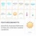 Weather Flashcards | Printable PDF | Learning Tool for Kids | US Letter ...