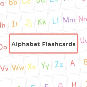 Colorful Alphabet Flashcards | Printable PDF | Learning Tool for Kids ...