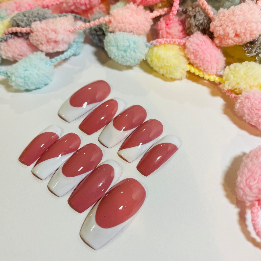 Pinky Nails Reusable Nails Press on Nails Nails Kit - Etsy