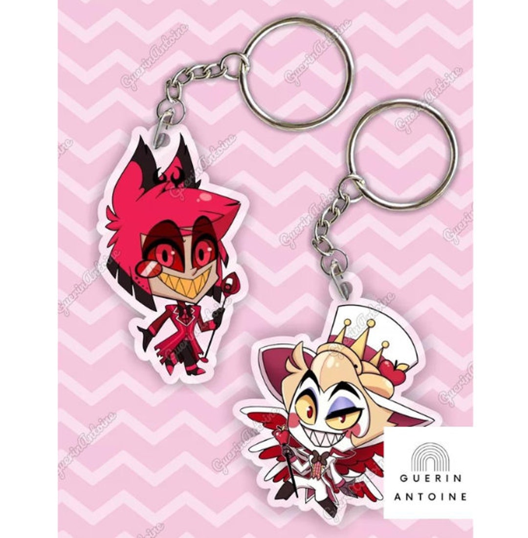 Alastor the Radio Demon Hazbin Hotel Acrylic Keychain, Alastor Keychain ...
