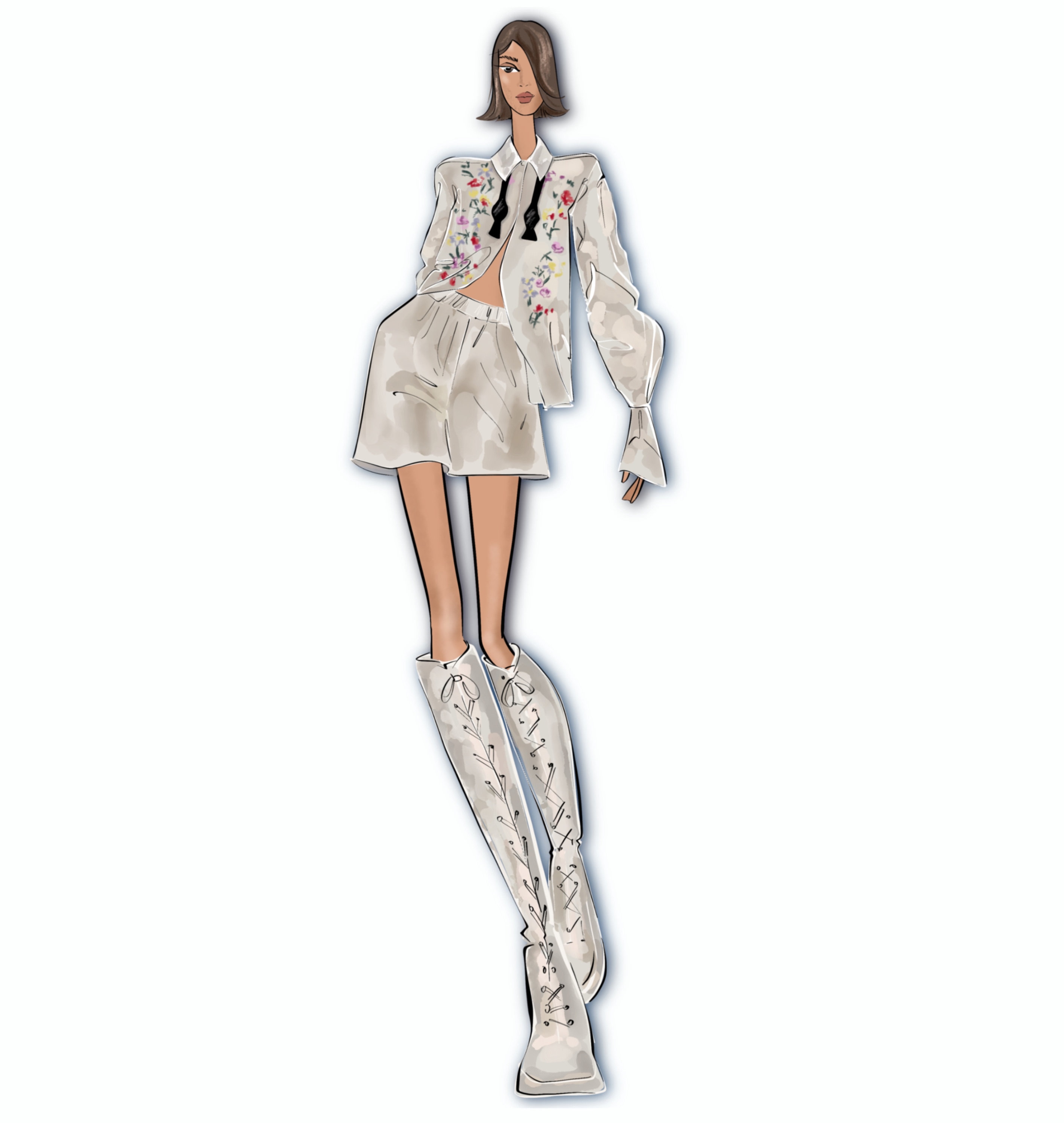 FASHION FIGURE TEMPLATES Fashion Illustrations of Stunning Outfits - Etsy