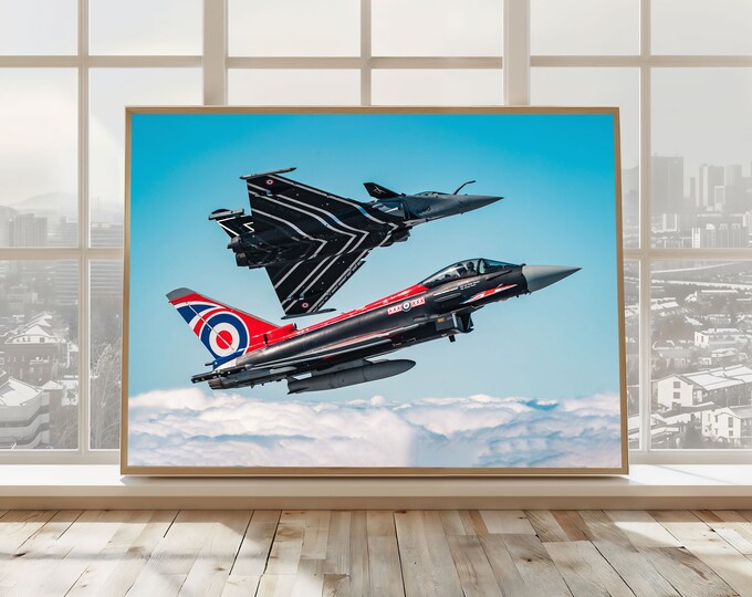 Eurofighter Typhoon 11 Squadron Royal Air Force RAF Aviation Artwork ...