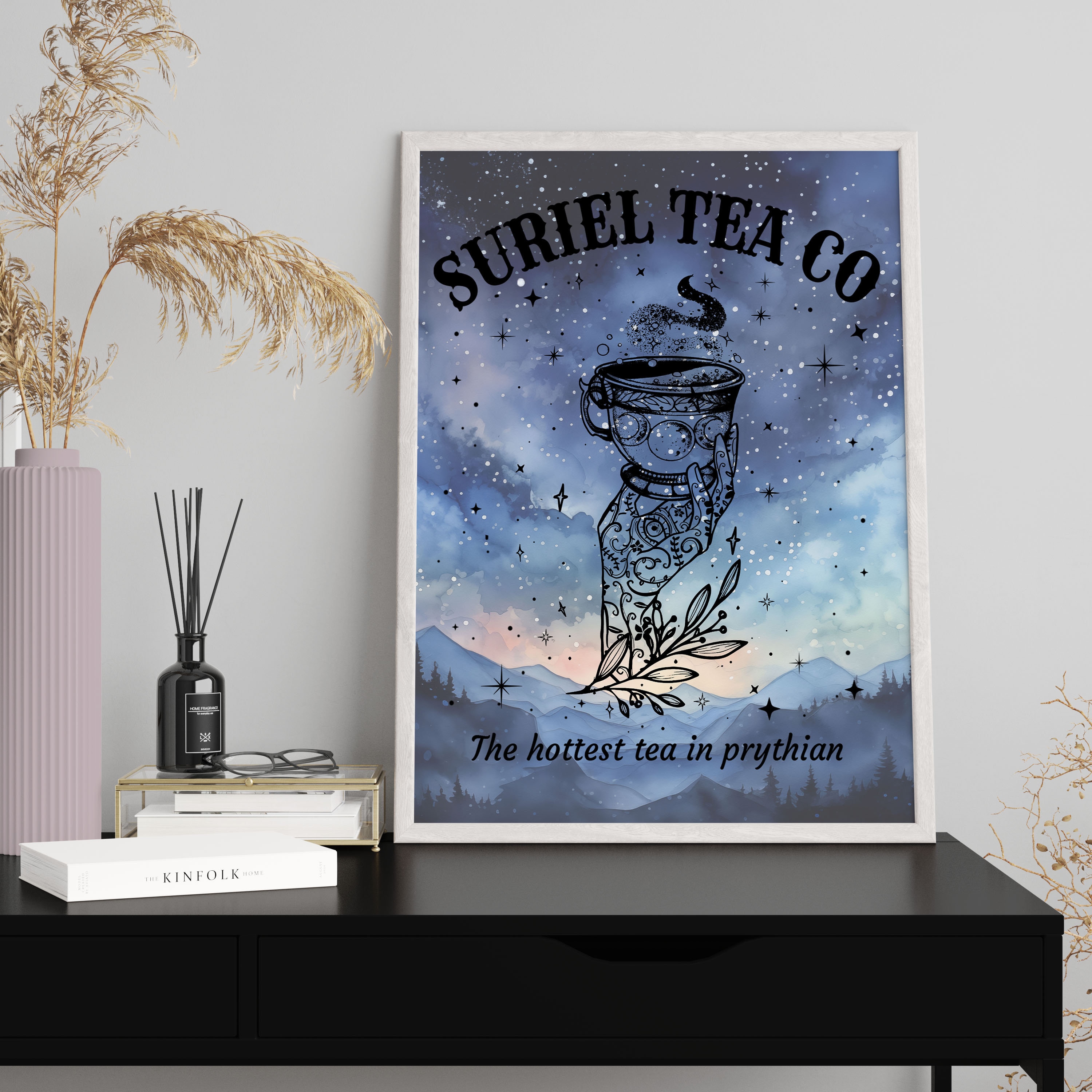The Suriel Tea House Print, A Court of Thorns and Roses Poster, Velaris ...