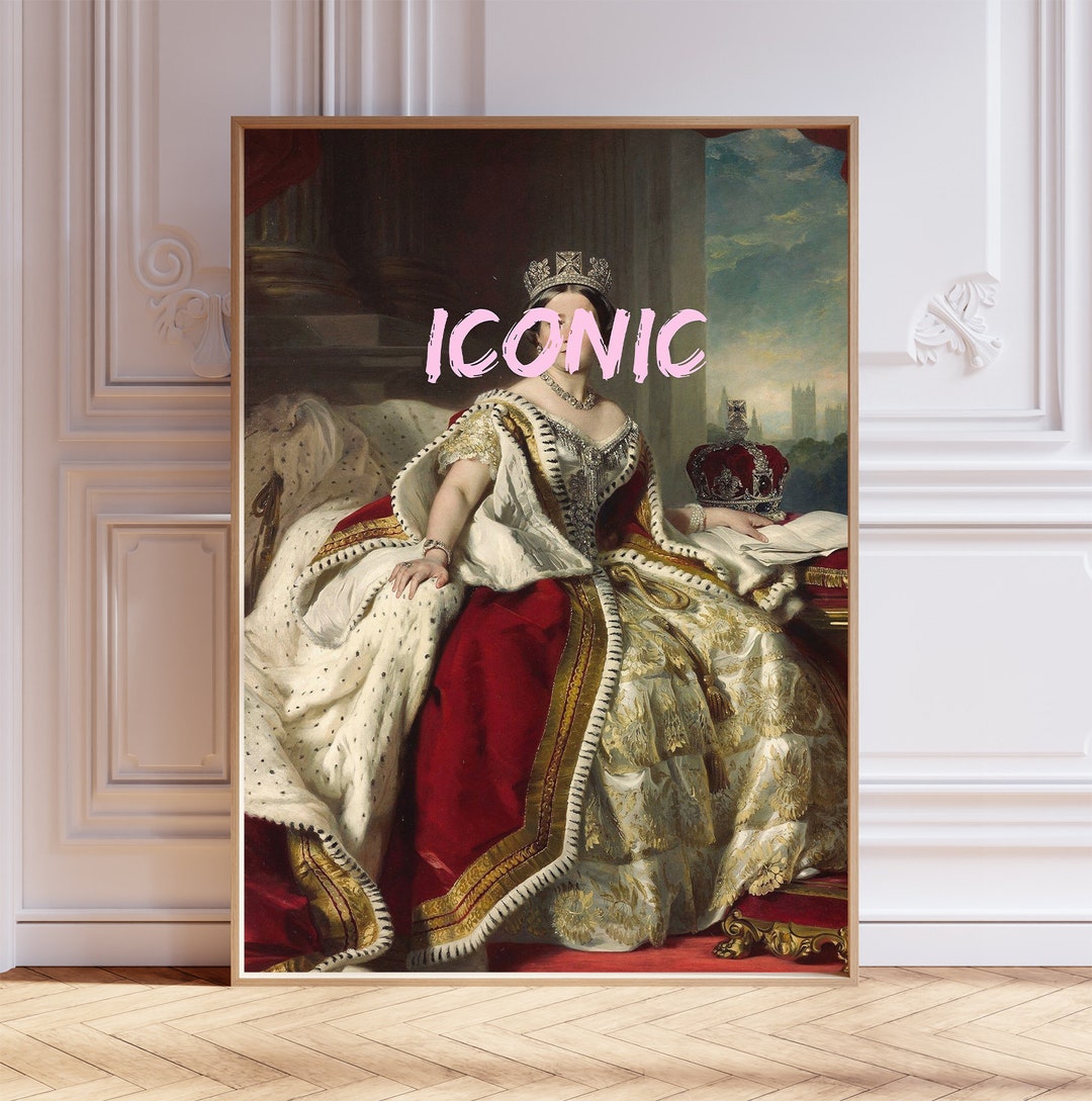 Iconic Art Print, Queen Victoria Print, Altered Art Print, Eclectic ...