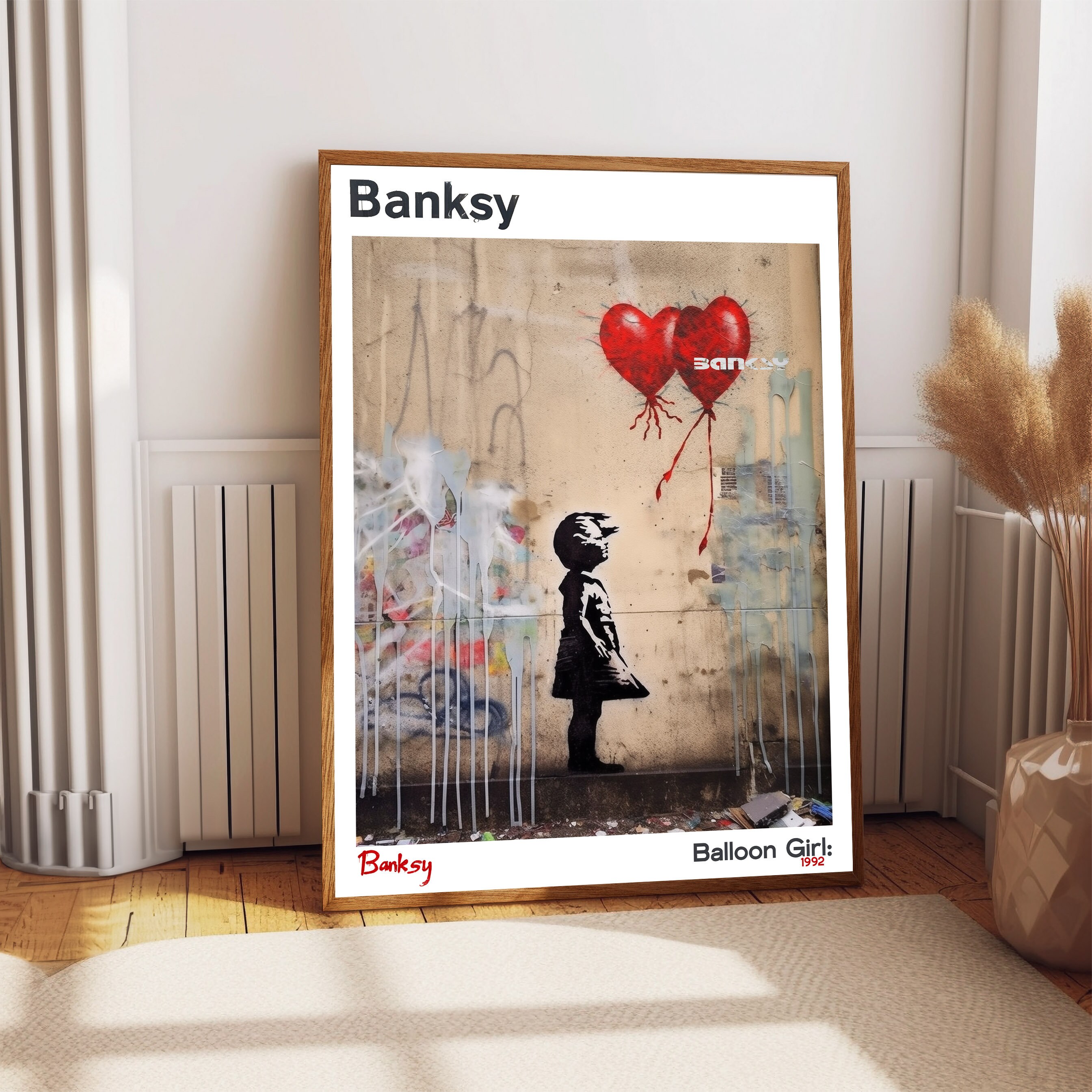 Banksy Poster, Balloon Girl, Banksy Poster, Graffiti Wall Art ...