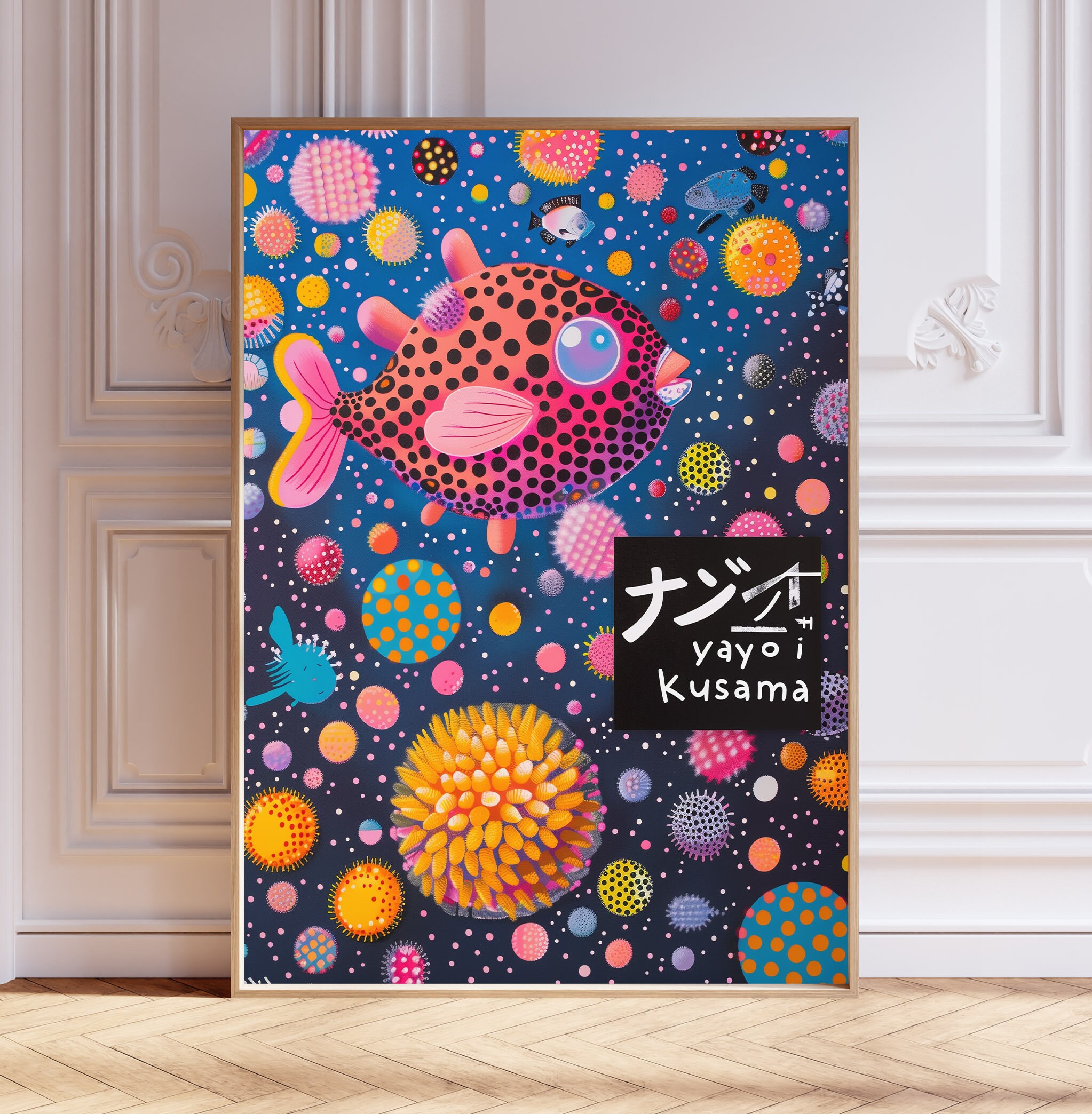 Yayoi Kusama Print, Japaness Art, Polka Dots Poster, the Ocean ...