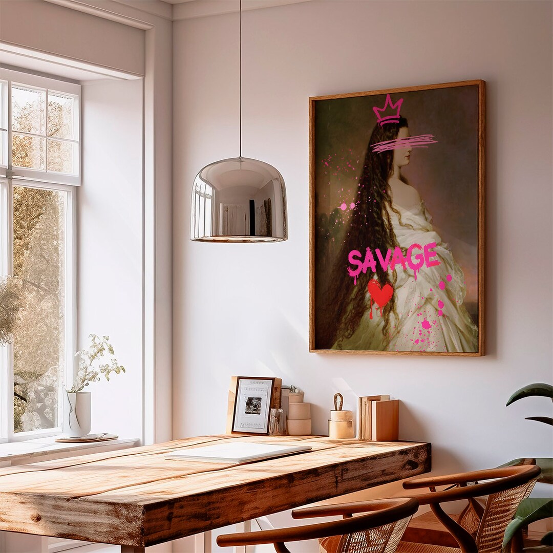 Altered Art Prints, Maximalist Wall Art, Remade Classical Art, Funny ...