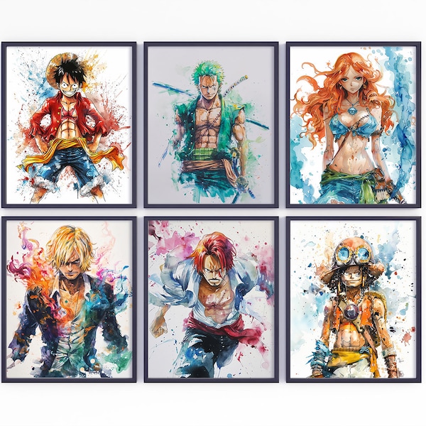 One Piece Printable Sticker - Etsy
