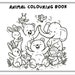 Cute Animal Colouring Book Printable for Kids - Etsy