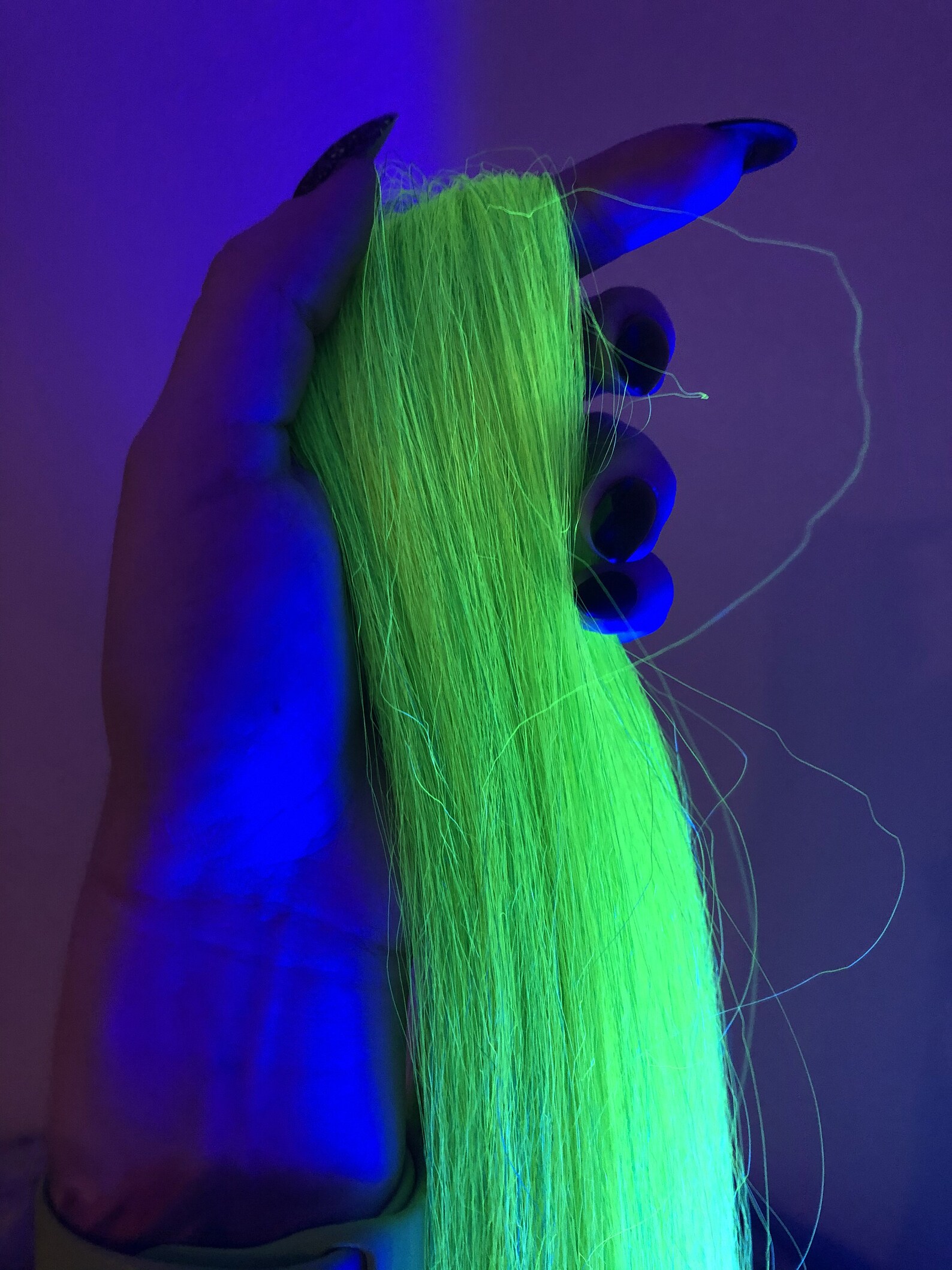 Neon Blue Green Dreads, Blue Green Ombre Dreadlocks, Synthetic SE ...