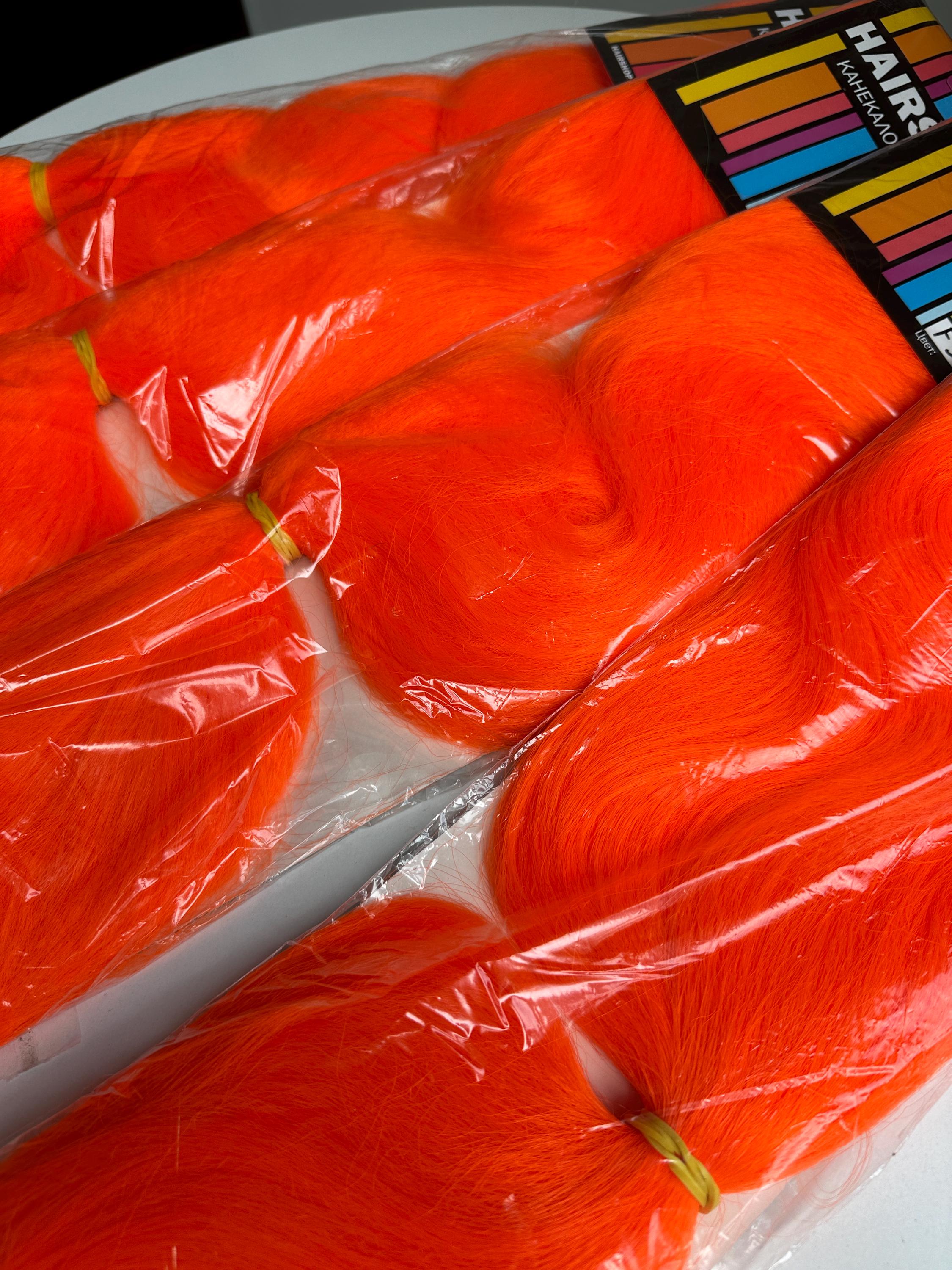 Psychedelic Pumpkin Dreads Extensions, Neon Orange DE Dreads UV Glow ...