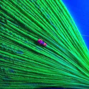 Neon Blue Green Dreads, Blue Green Ombre Dreadlocks, Synthetic SE ...