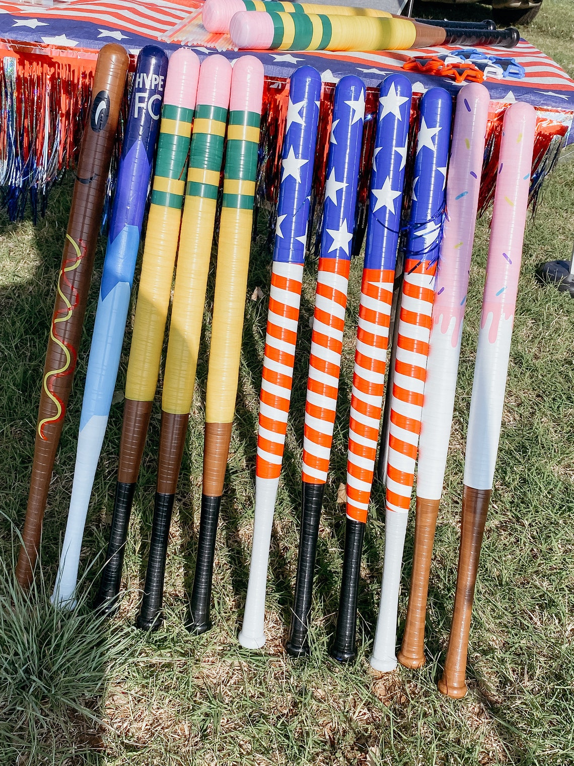 Frosted Chainz Custom Bat -hype/hot Dog/american Flag/any - Etsy