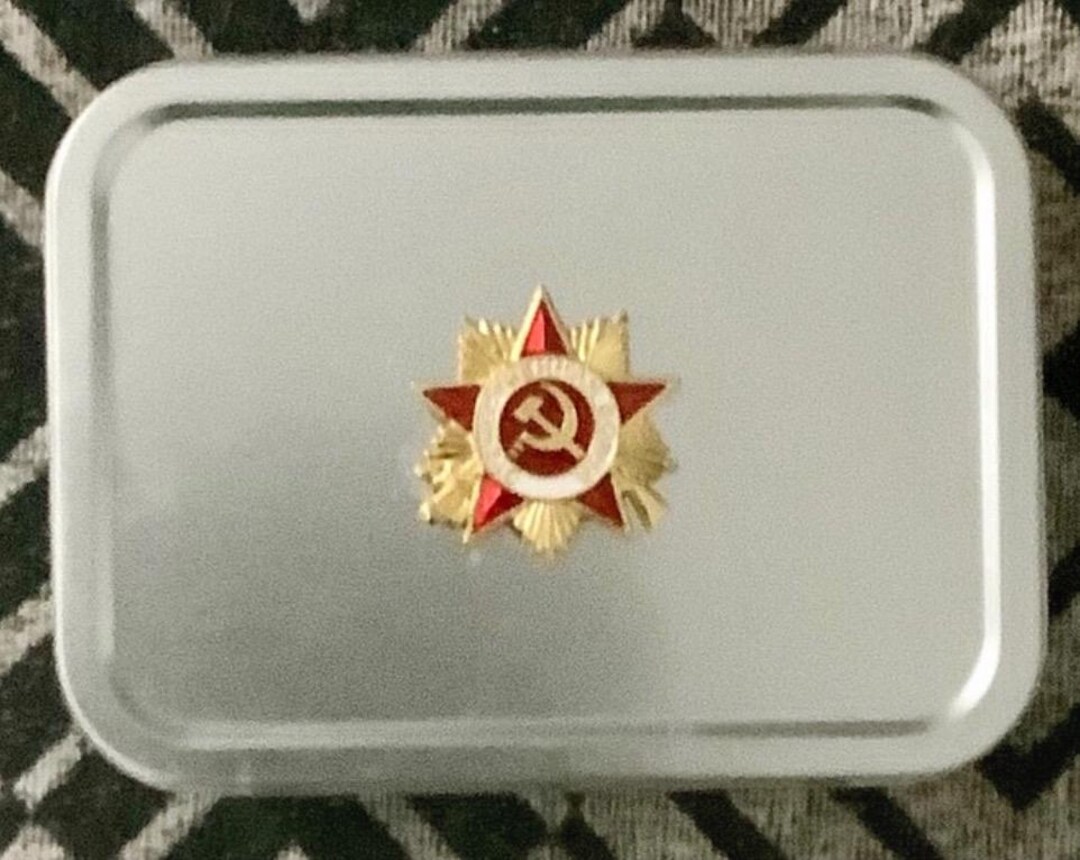 Soviet Reproduction Victory Medal Trinket Box Pill Box Tobacco Tin - Etsy