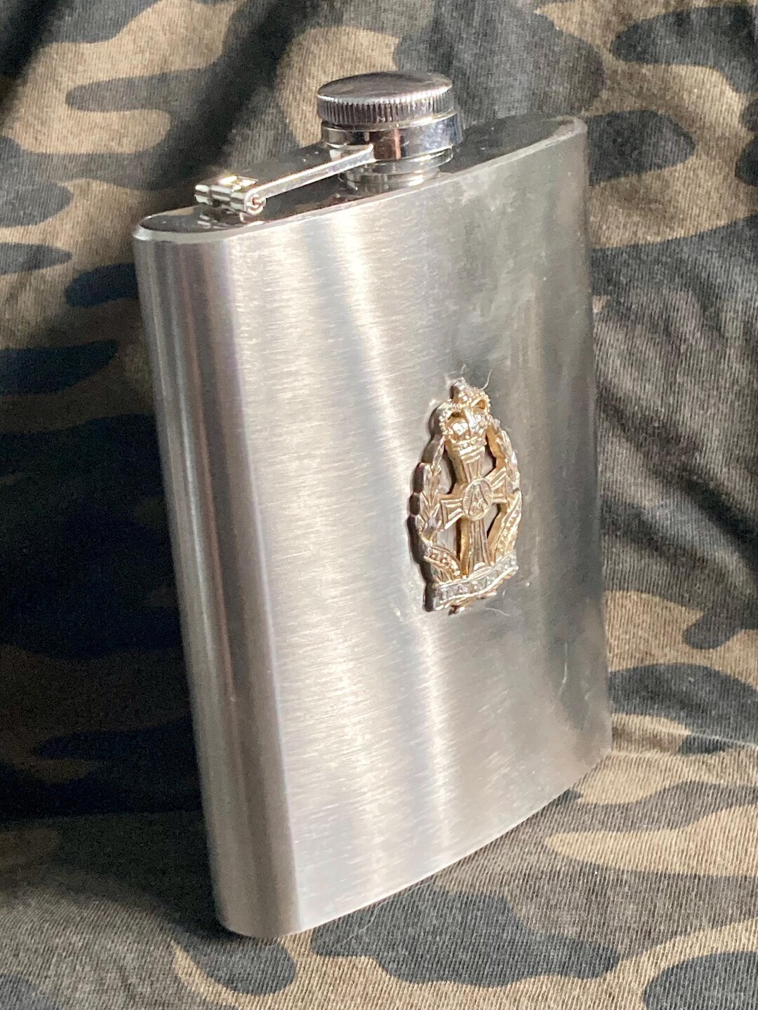 QARANC Queen Alexandra Royal Army Nursing Corps Stainless Steel 8oz Hip ...