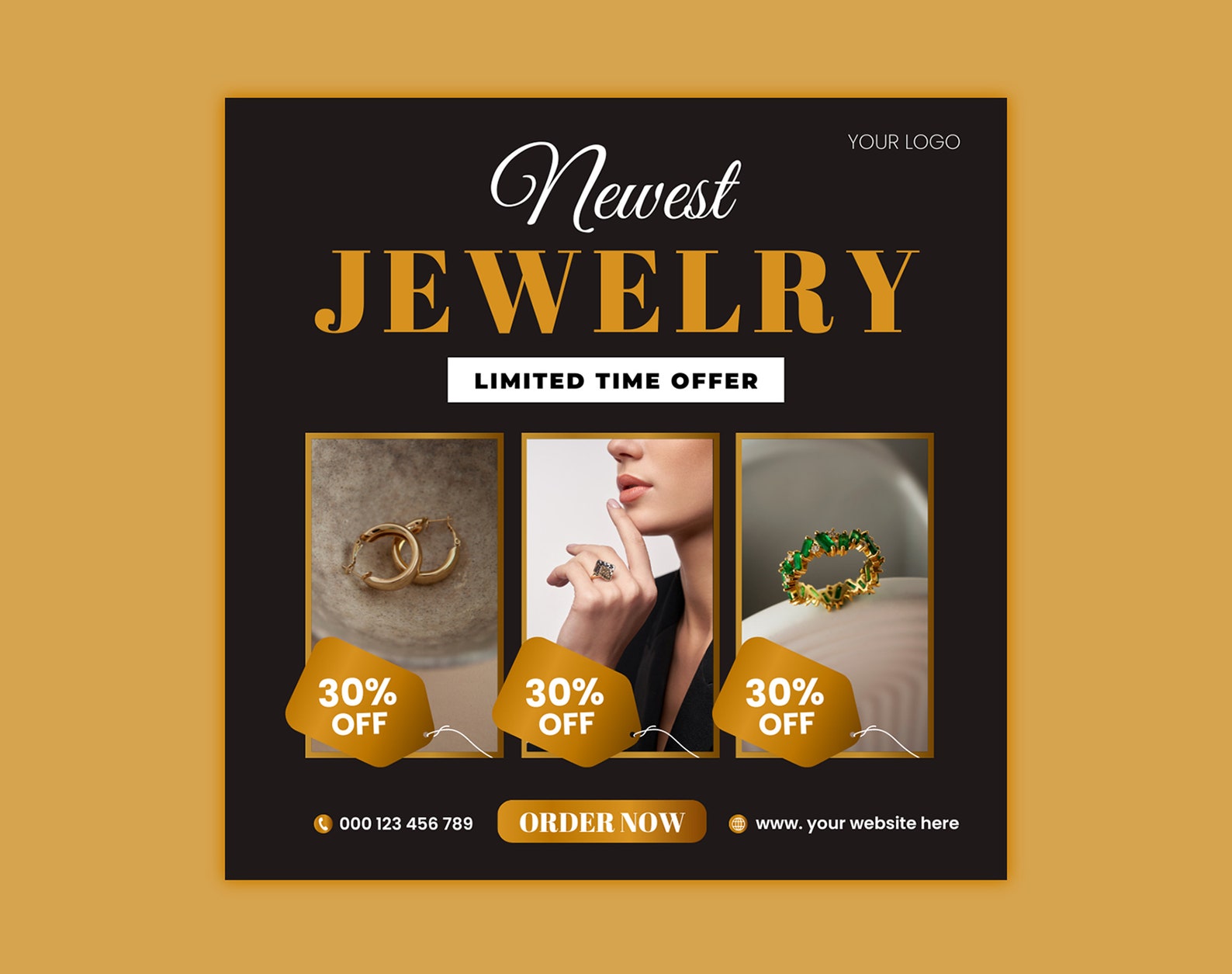 Permanent Jewelry Flyer Template: Editable Canva Instagram Post ...