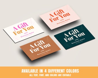 Editable Coupon Card Canva Template, Printable Business Promo Card ...