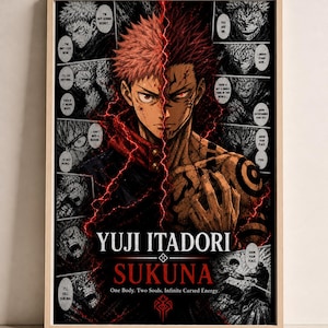 Yuji Itadori Manga Panels - Etsy