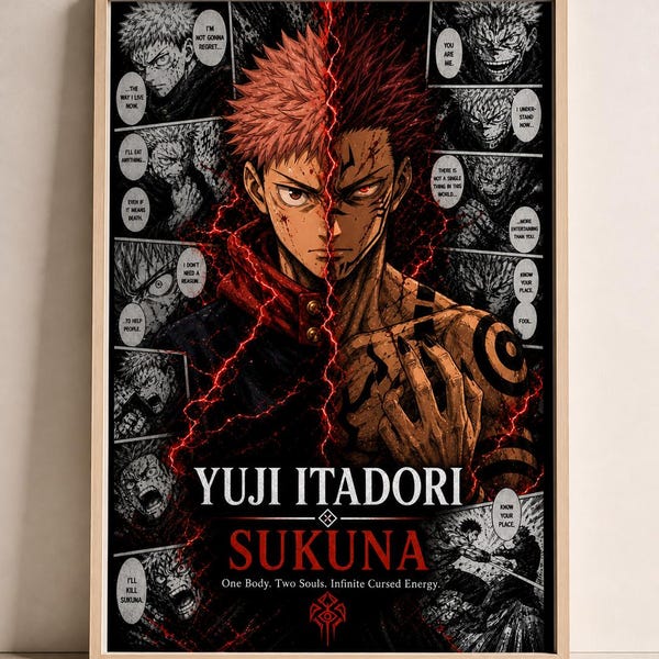 Yuji Itadori Manga Panels - Etsy