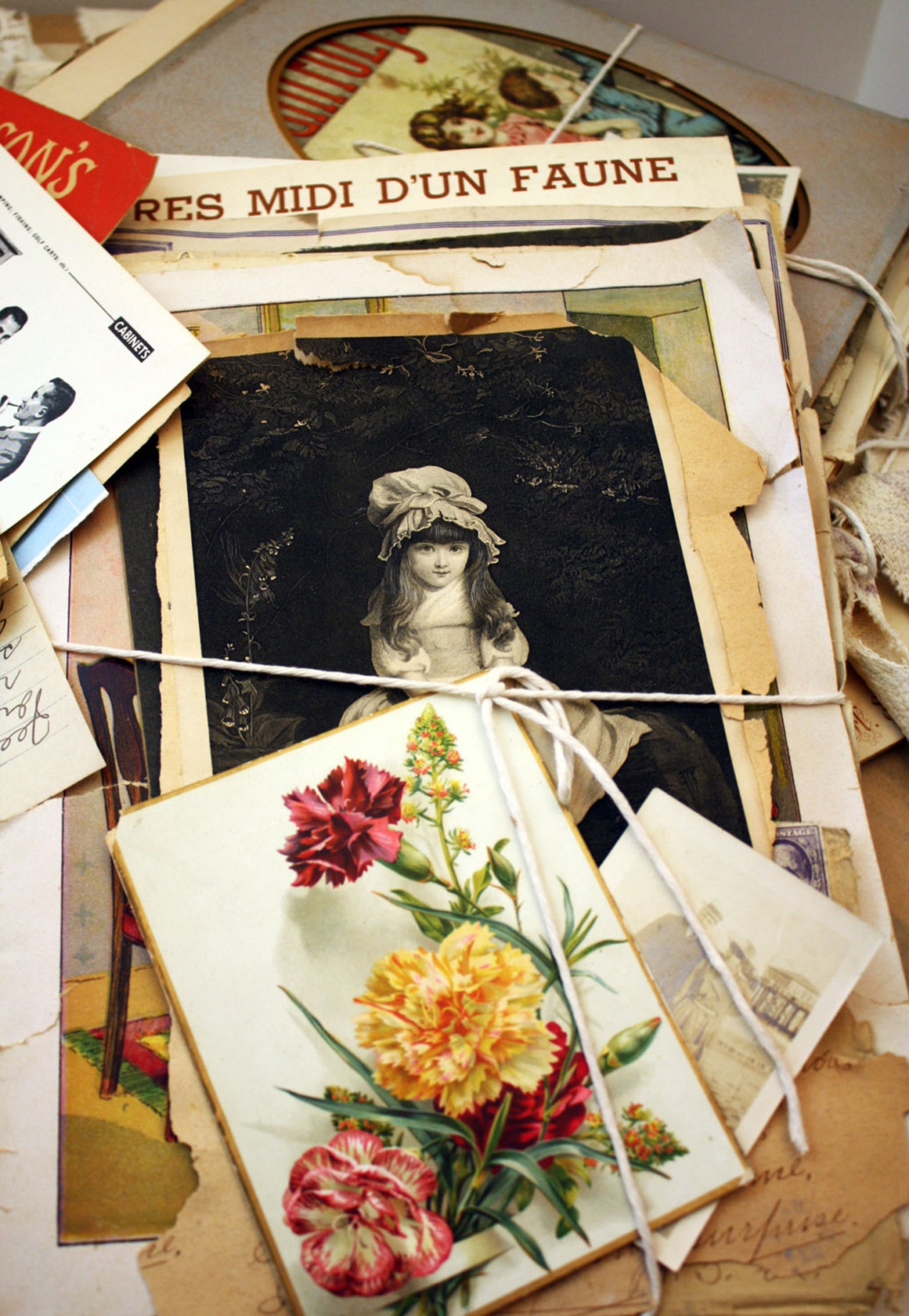 Vintage Paper Pack Ephemera Lot Collage Artists Dream - Etsy