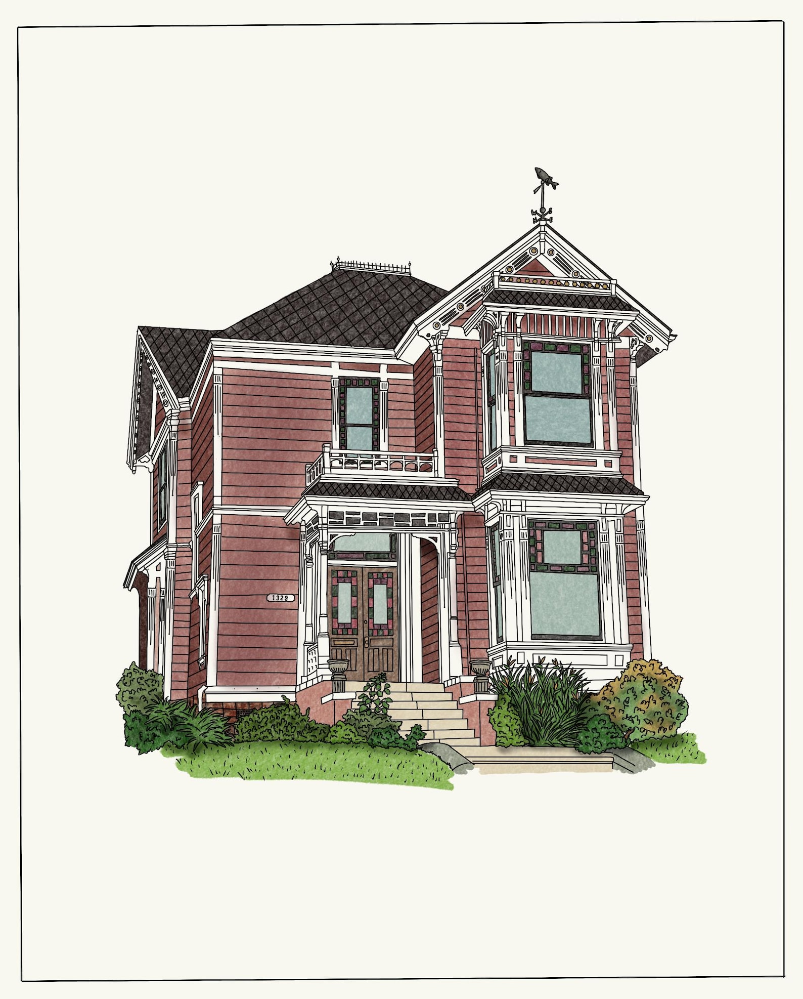 Iconic Houses: the Charmed Halliwell House Digital Printable Art - Etsy