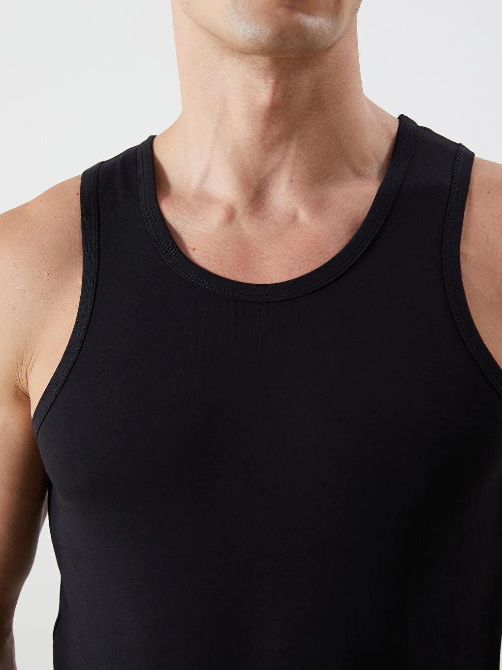 Men's Ribbed Cotton Tank Top: Slim Fit Sleeveless Undershirt - Etsy