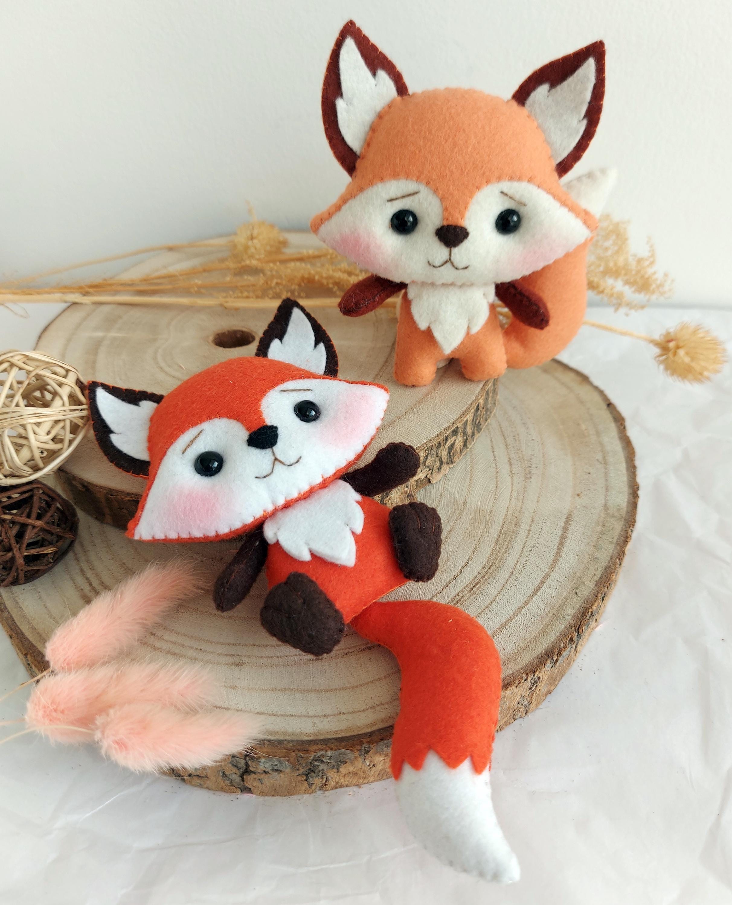 Felt Foxes - PDF Pattern | Pdf Sewing Pattern, Woodland Animals ...
