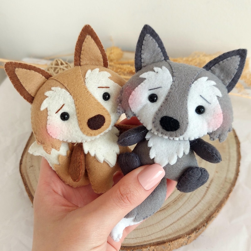 Felt Wolf - Etsy