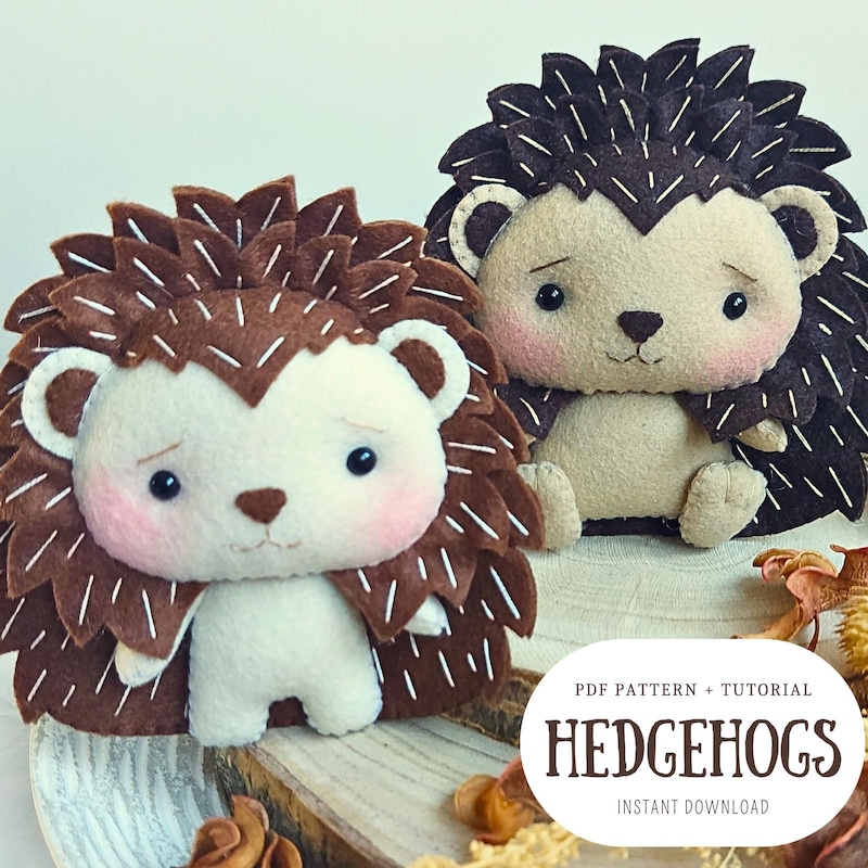 Hedgehog Felt - Etsy